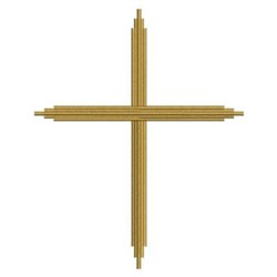 Gold Cross Embroidery Design | EmbroideryDesigns.com
