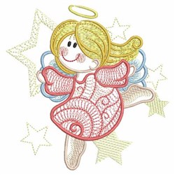 Little Red Angel Embroidery Design | EmbroideryDesigns.com
