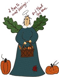 Harvest Angel Embroidery Design | EmbroideryDesigns.com