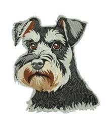 Schnauzer Embroidery Design | EmbroideryDesigns.com
