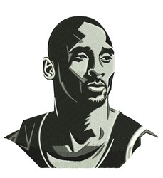 Kobe Bryant Embroidery Design | EmbroideryDesigns.com