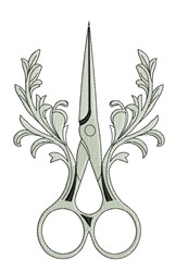 Scissors Embroidery Design | EmbroideryDesigns.com
