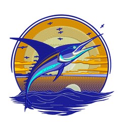 Swordfish Embroidery Design | EmbroideryDesigns.com