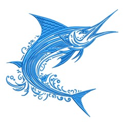 Swordfish Embroidery Design | EmbroideryDesigns.com