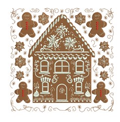 Gingerbread Embroidery Design | EmbroideryDesigns.com