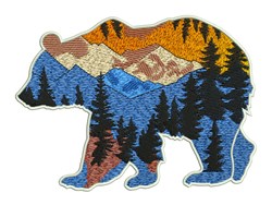 Mountain Bear Embroidery Design | EmbroideryDesigns.com