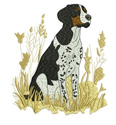 Hunting Dog Embroidery Design | EmbroideryDesigns.com
