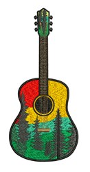 Guitar Embroidery Design | EmbroideryDesigns.com
