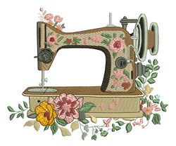 Floral Sewing Machine Embroidery Design | EmbroideryDesigns.com