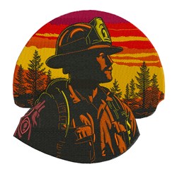 Fireman Embroidery Design | EmbroideryDesigns.com
