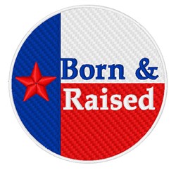 Born & Raised Embroidery Design | EmbroideryDesigns.com