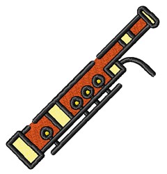 Bassoon Embroidery Design | EmbroideryDesigns.com