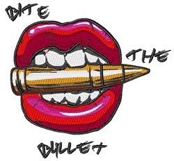 Bite The Bullet Embroidery Design | EmbroideryDesigns.com