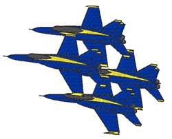 Blue Angels Embroidery Design | EmbroideryDesigns.com