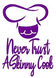 Skinny Cook Embroidery Design | EmbroideryDesigns.com