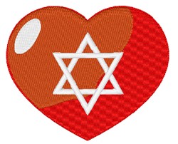 Hebrew Heart Embroidery Design | EmbroideryDesigns.com