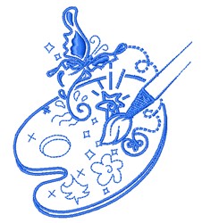 Art Pallate Embroidery Design | EmbroideryDesigns.com