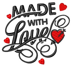 Made With Love Embroidery Design | EmbroideryDesigns.com