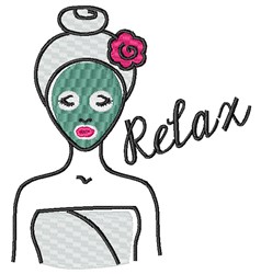 Spa Day & Relax Embroidery Design | EmbroideryDesigns.com