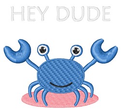 Hey Dude Embroidery Design | EmbroideryDesigns.com