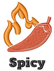 Spicy Pepper Embroidery Design | EmbroideryDesigns.com