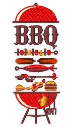 BBQ Embroidery Design | EmbroideryDesigns.com