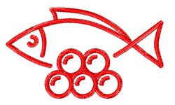 Fish Outline Embroidery Design | EmbroideryDesigns.com