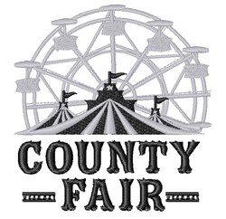 County Fair Ferris Wheel Embroidery Design | EmbroideryDesigns.com