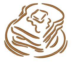 French Toast Outline Embroidery Design | EmbroideryDesigns.com