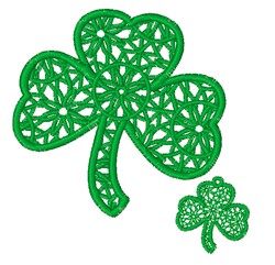 Decorative Shamrock Embroidery Design | EmbroideryDesigns.com