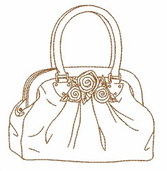 Handbag Outline Embroidery Design | EmbroideryDesigns.com
