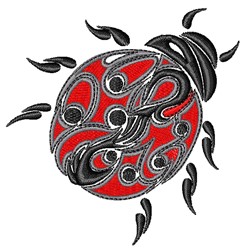 Tribal Ladybug Embroidery Design | EmbroideryDesigns.com