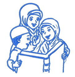 Islam Family Embroidery Design | EmbroideryDesigns.com