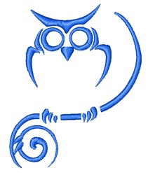 Owl Outline Embroidery Design | EmbroideryDesigns.com