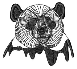 Panda Bear Embroidery Design | EmbroideryDesigns.com