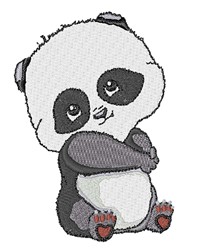 Kawaii Panda Bear Embroidery Design | EmbroideryDesigns.com