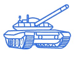 Military Tank Embroidery Design | EmbroideryDesigns.com