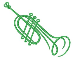 Trumpet Embroidery Design | EmbroideryDesigns.com