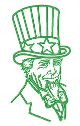 Uncle Sam Embroidery Design | EmbroideryDesigns.com