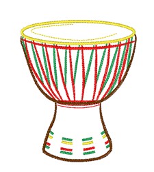 Bongo Outline Embroidery Design | EmbroideryDesigns.com