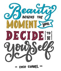 Be Yourself Embroidery Design | EmbroideryDesigns.com