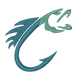 Fish Hook Embroidery Design | EmbroideryDesigns.com