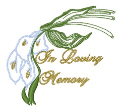 In Loving Memory Embroidery Design | EmbroideryDesigns.com