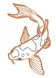 Koi Fish Embroidery Design | EmbroideryDesigns.com