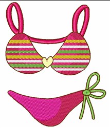 Bikini Embroidery Design | EmbroideryDesigns.com