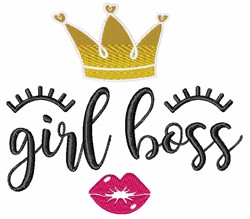 Fabulous Girl Boss Embroidery Design | EmbroideryDesigns.com