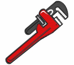 Pipe Wrench Embroidery Design | EmbroideryDesigns.com