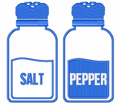 Salt & Pepper Shakers Embroidery Design | EmbroideryDesigns.com