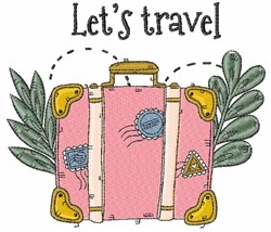 Lets Travel Embroidery Design | EmbroideryDesigns.com