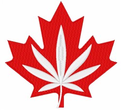 Maple & Marijuana Leaf Embroidery Design | EmbroideryDesigns.com